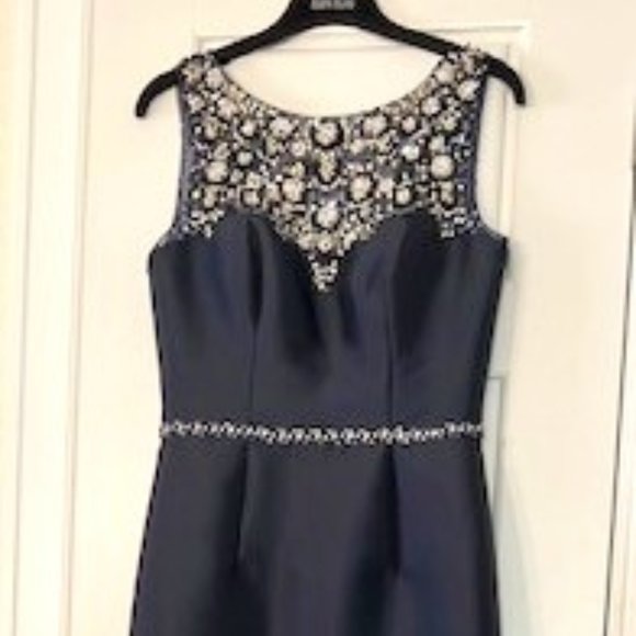 Eleni Elias | Dresses | Eleni Elias Navy Blue Long Gown Mother Of The ...